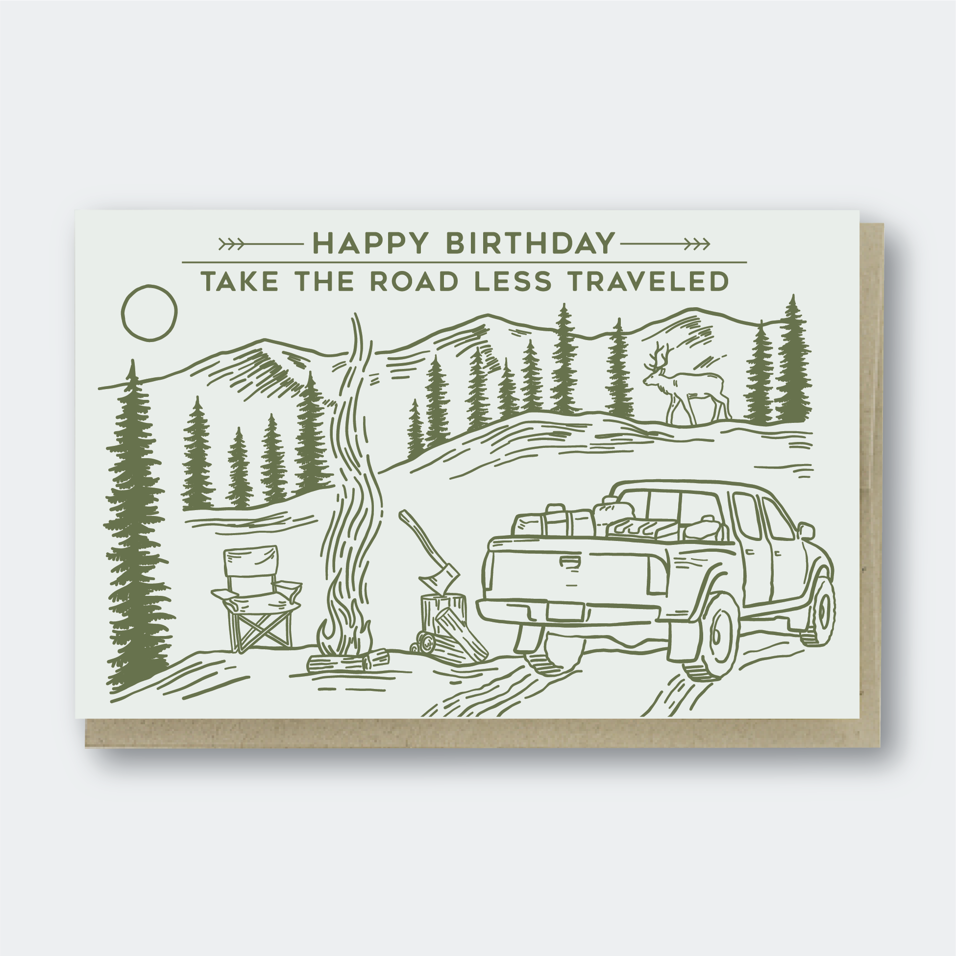 Happy Birthday Road Less Traveled Card – The Roamer Co